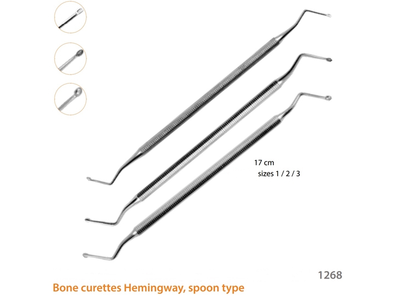 Bone Curettes - Hemingway - 17cm - size 2 | Netdent.hu